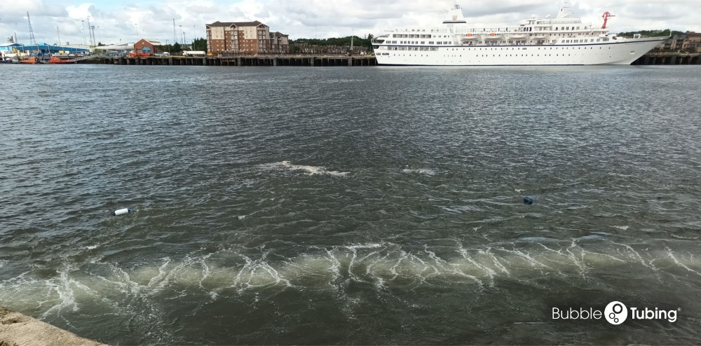 Bubble Curtain for Sound Attenuation in River Tyne, UK - Bubble Tubing